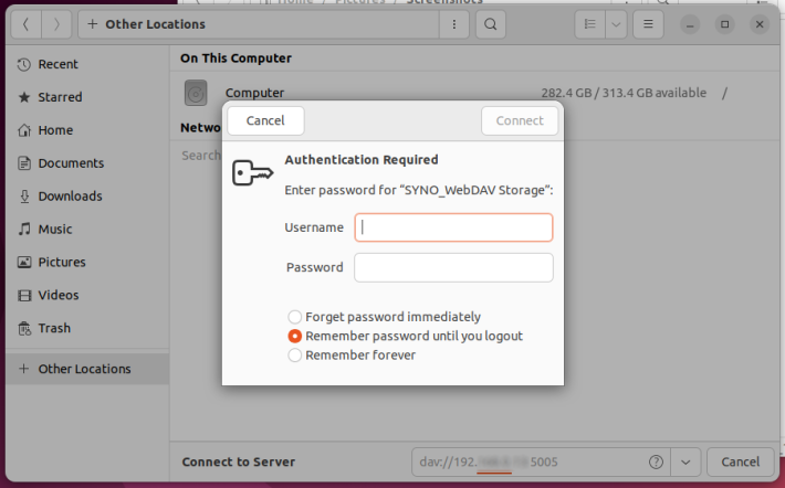 Linux | Ubuntuでのネットワークドライブの割り当て方法 | shelokuma tech blog